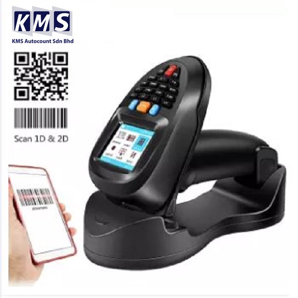 KMS N7 1D/2D/QR Inventory Scanner Wireless Barcode Scanner Portable Data Collector Handheld ...