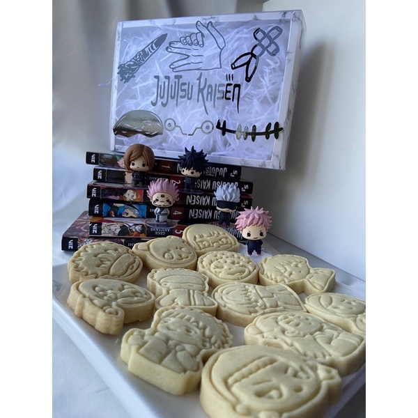 Jujutsu Kaisen Butter Cookies with Chocolate sauce | Shopee Malaysia