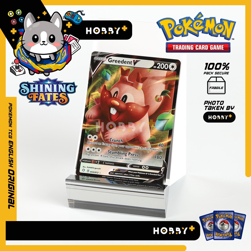 Pokemon TCG / PTCG Greedent V - 53/72 - Ultra Rare English Trading Cards Hobby Plus | Shopee ...