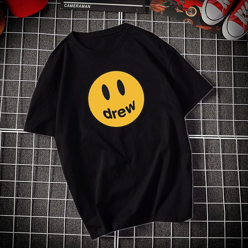 Drew Smiley Face Short-sleeved T-shirt Women European and American ...