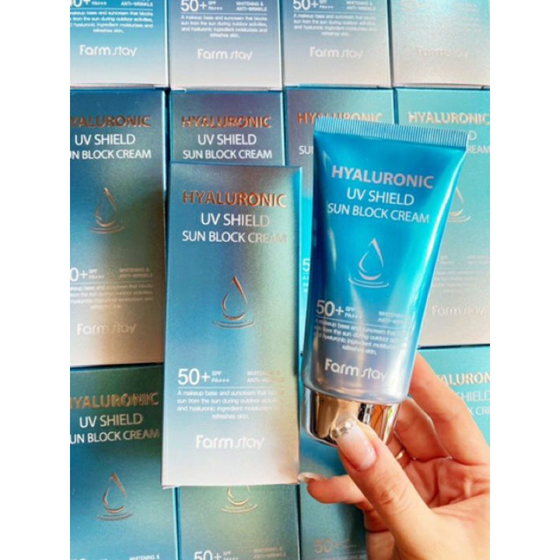 Farm Stay Hyaluronic UV Shield Sun Block Cream SPF50+ PA+++ 70g ...