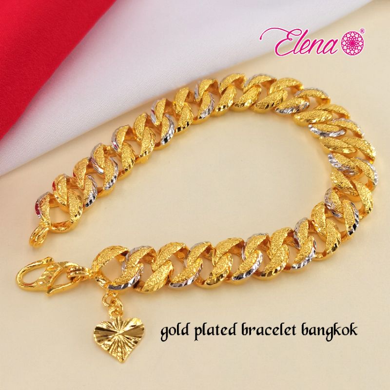 Elena Emas Bangkok Emas Sadur Gelang Tangan Dewasa/Budak (ETB304 ...