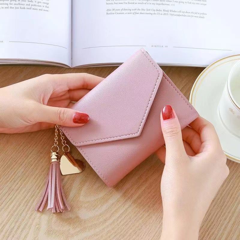 Short wallet Women's bag wallet short clip Fashionable and simple women ...