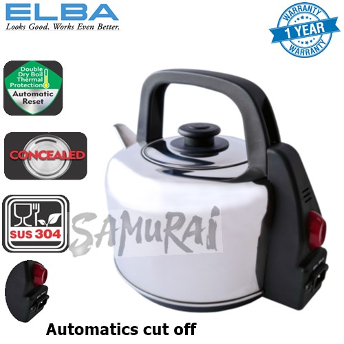 ELBA Electric Kettle 5L EKK5226(SS) Concealed Heating Element Automatic ...