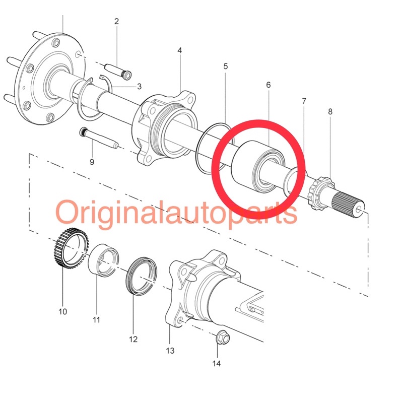 Chevrolet Colorado 2014-2018 Rear Axle Shaft Bearing And Seal.(Thailand ...
