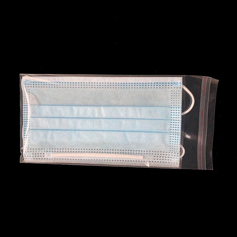 Single Envelope OPP Packing Face Mask Thick nonwoven 3 Ply layer ...