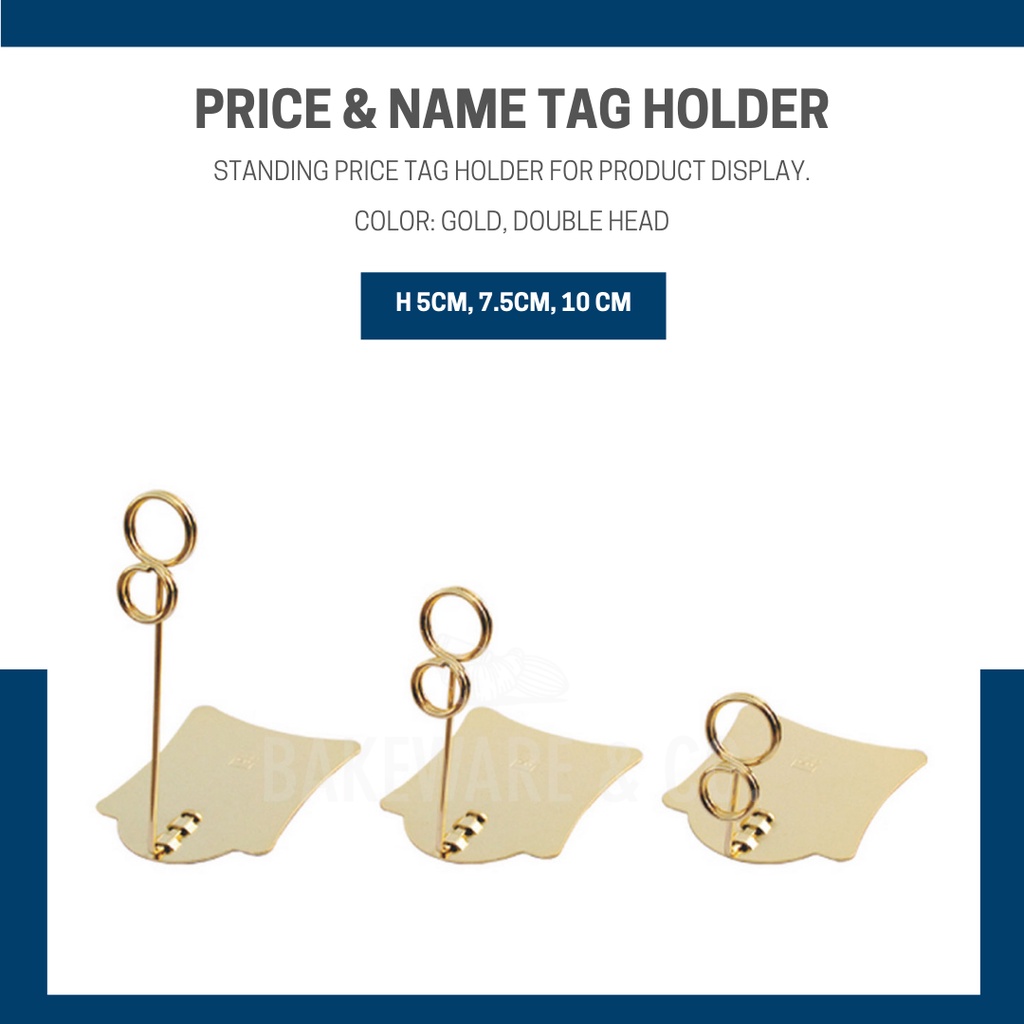 Promotional Price Clip Standing Display Price Tag - Gold Stainless ...