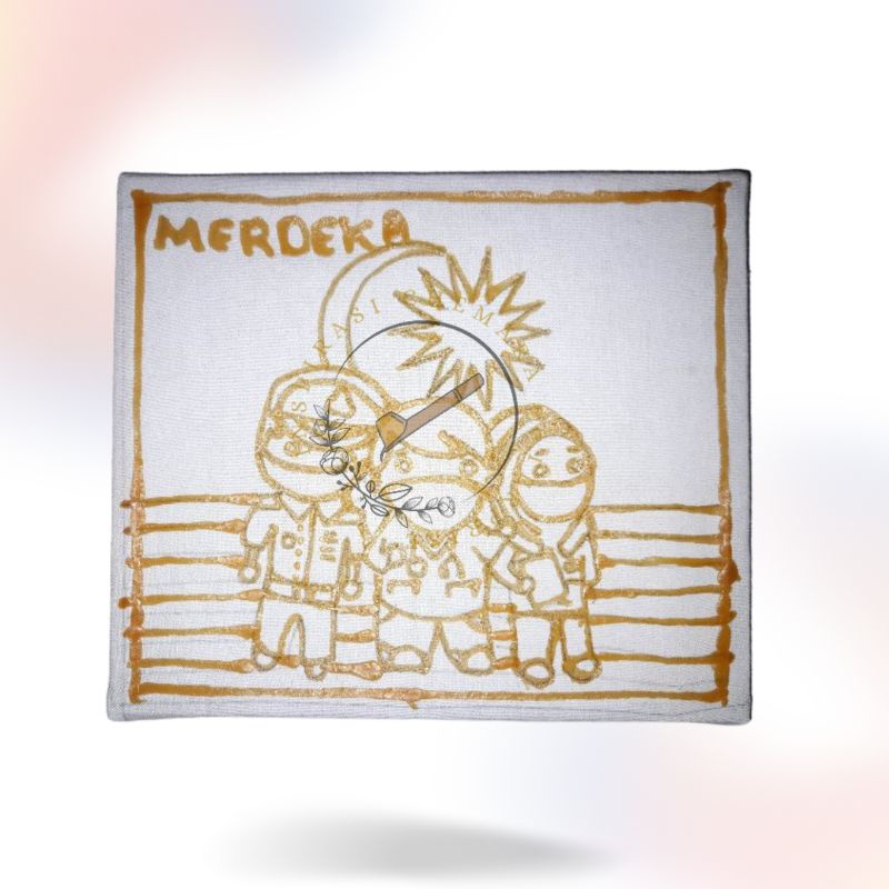 BATIK PAINTING TEMA MERDEKA + MALAYSIA WOOD FRAME KIT DIY Mewarna Art ...