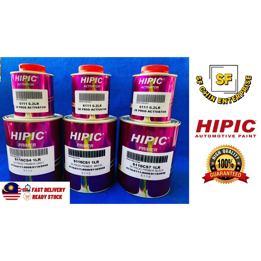 HIPIC 6116 2K PRIMER 1L & ACTIVATOR 250ML | Shopee Malaysia