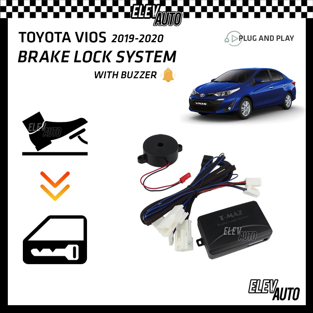 Toyota Vios 2019-2021 Brake Lock System with Buzzer (Plug & Play ...
