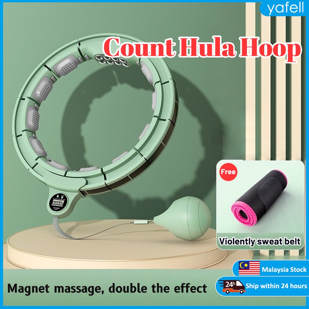 【Local Seller】不会掉的呼啦圈 smart counting hula hoop magnet beauty waist slim ...