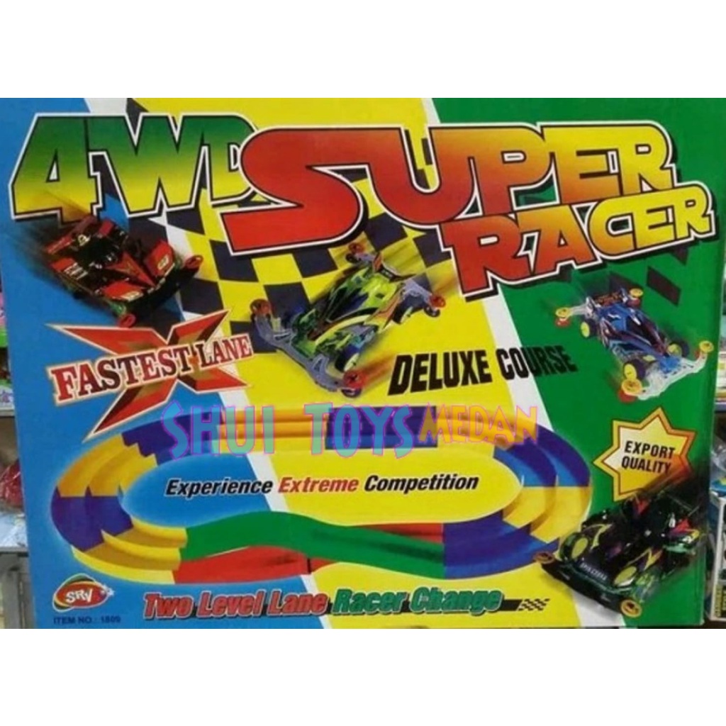 TAMIYA TRACK 2 Lane Super Two Level Lane Racer Change/Children's Toys ...