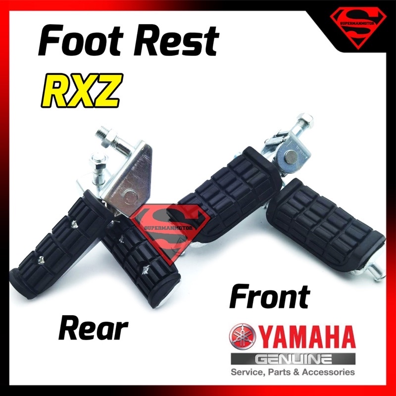 FOOTREST RXZ FRONT & REAR YAMAHA RXZ135 CATALYZER ORIGINAL YAMAHA [1 ...