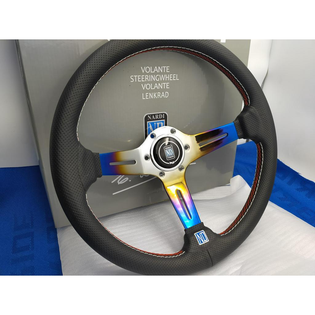 NARDI TITANIUM / RAINBOW STYLE STEERING WHEEL ( PU ) | Shopee Malaysia