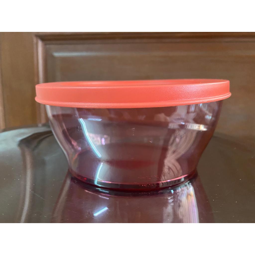 Tupperware Sparkling Clear Bowl 610ml Red (1 pcs) | Shopee Malaysia
