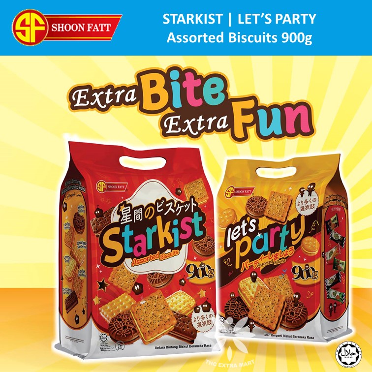 Shoon Fatt Starkist / Let's Party Assorted Biscuits 900g | Shopee Malaysia