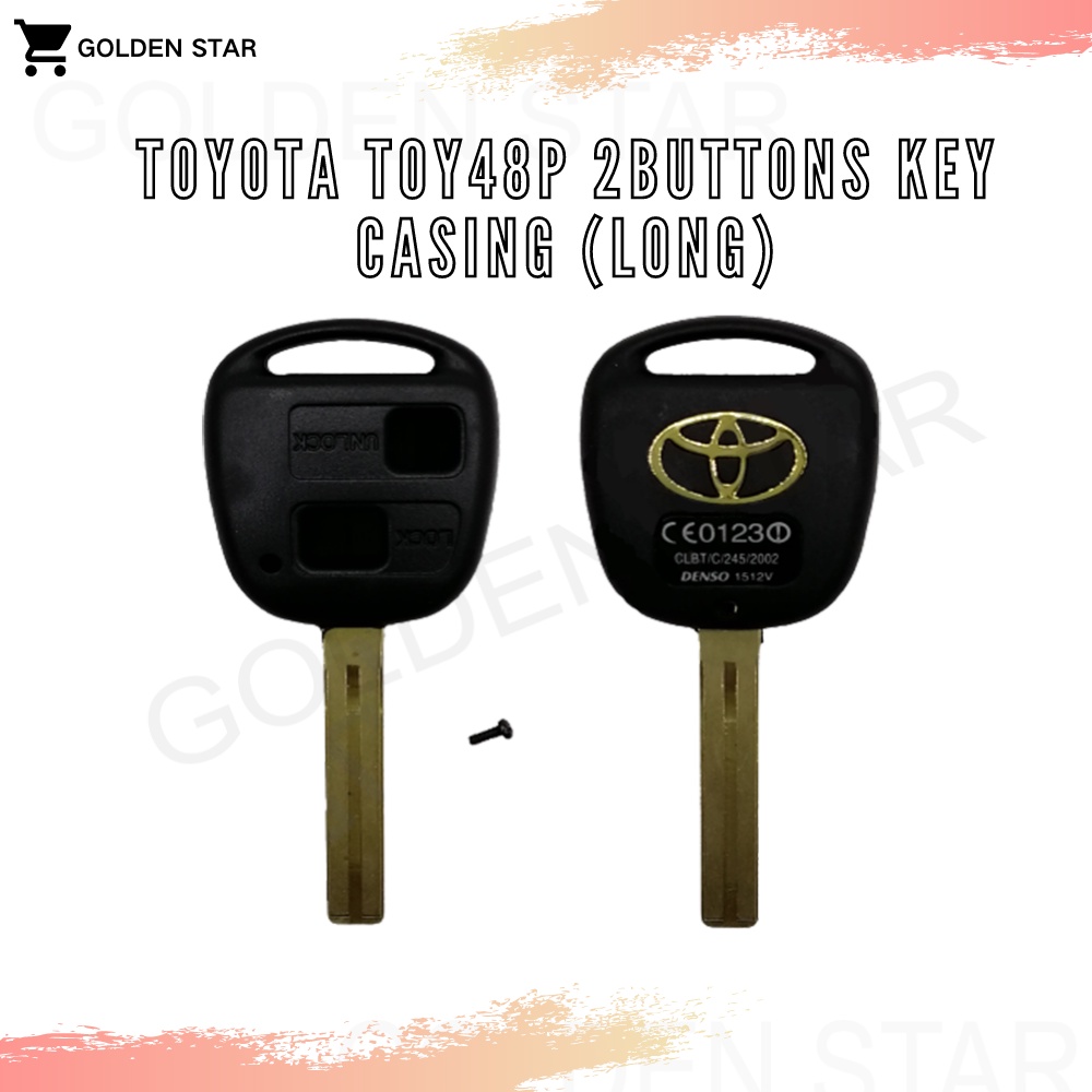 TOYOTA TOY48P 2Buttons KEY CASING (LONG) | Shopee Malaysia