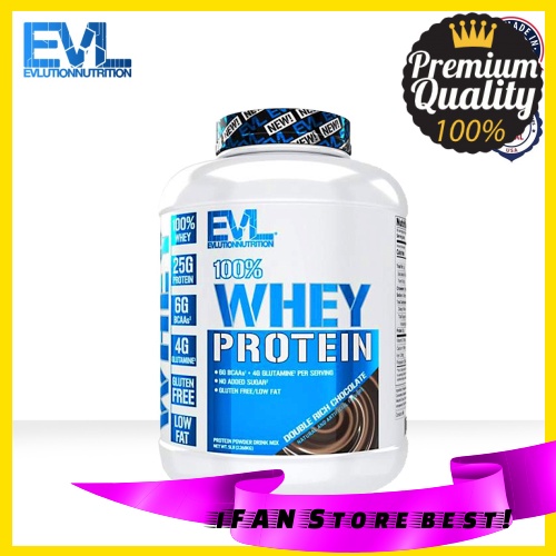 [ Local Ready Stocks ] Evlution Nutrition 100% Whey Protein 2.2Kg, 58 ...