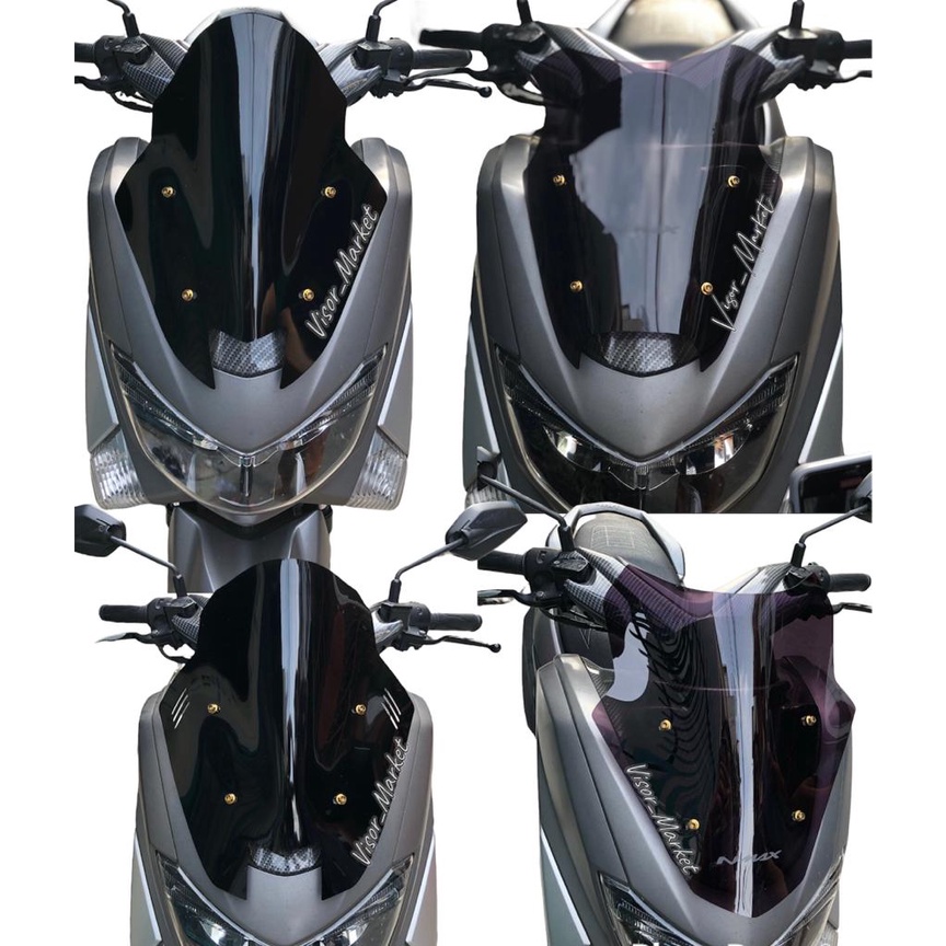 OLD AND NEW NMAX VISOR NEW OCITO MODEL TDR VECTOR STANDARD WINDSHIELD ...