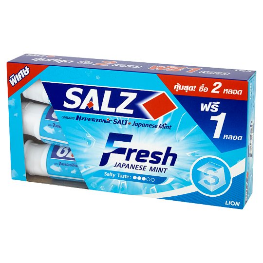 [Twin Pack Free 1] SALZ Original/Fresh Toothpaste 3 * 140g (1pcs ...