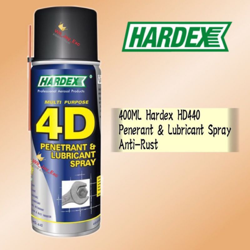 Hardex 4D Penetrant & Lubricant Spray 400ml (Sabah Only) | Shopee Malaysia