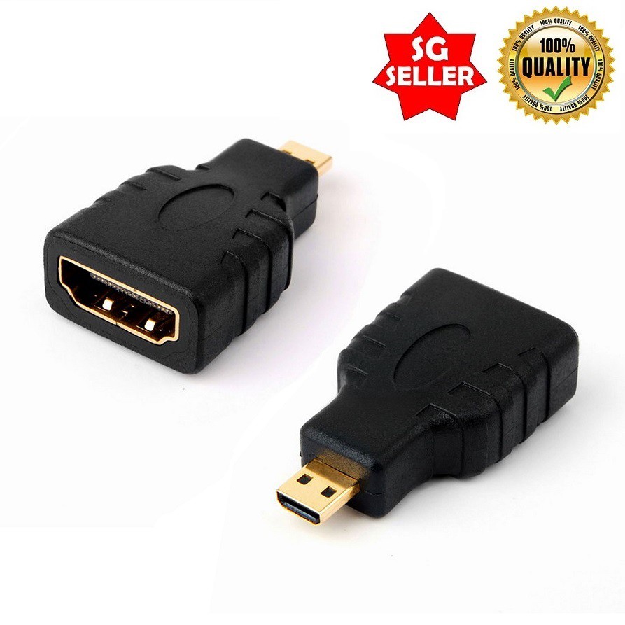 Micro HDMI Type D to HDMI Projector Adapter Converter Surface RT/Gopro ...
