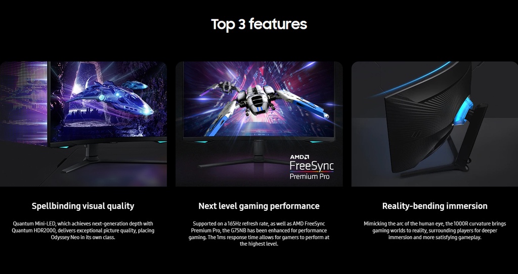 (AONE PLUS SS2) Samsung 32" Odyssey Neo G7 – G75 Gaming Monitor 165HZ ...