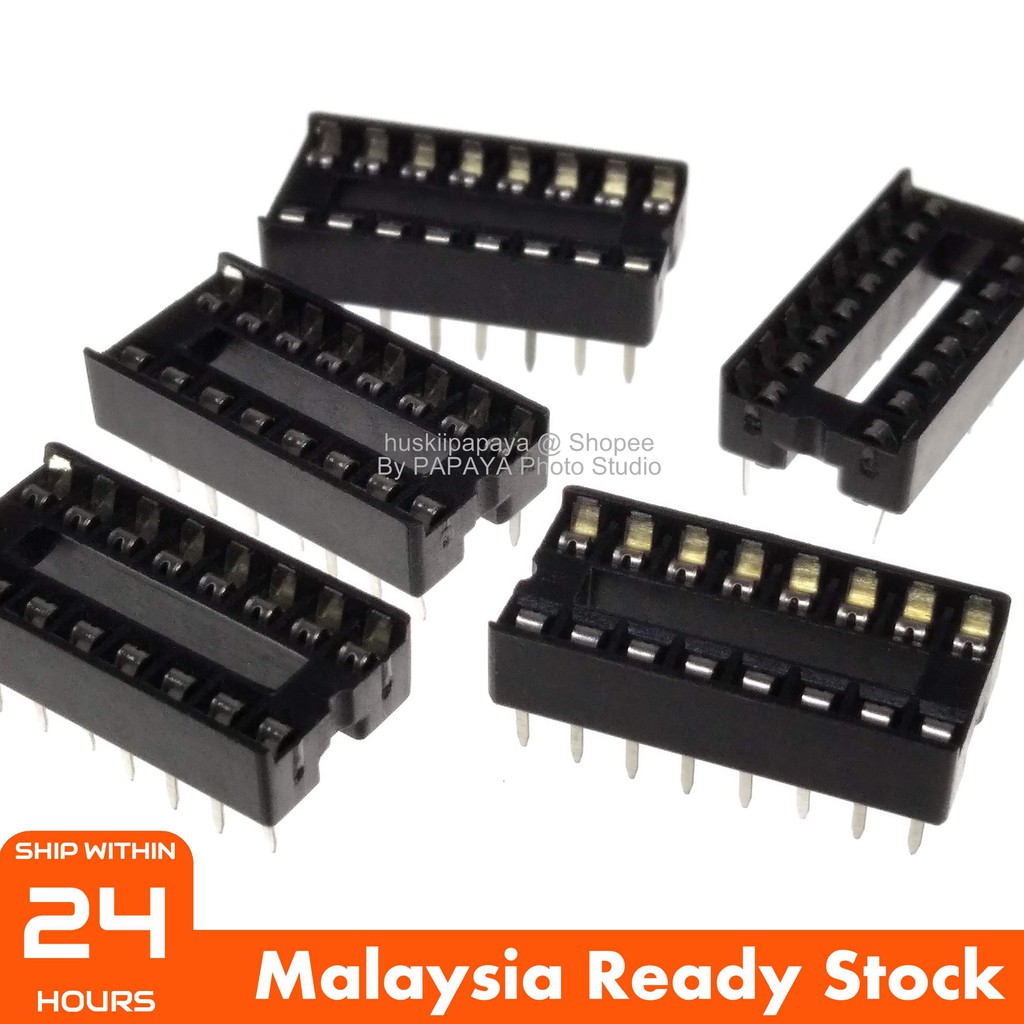 [BEST] 5PCS 16Pin 16 Pin 16P DIP IC Sockets Adapter Solder Type ...