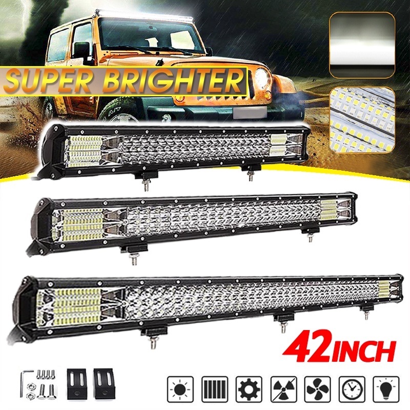 22" 32" 42" LED Light Bar Car Offroad Combo Beam Work Light Bar for ...
