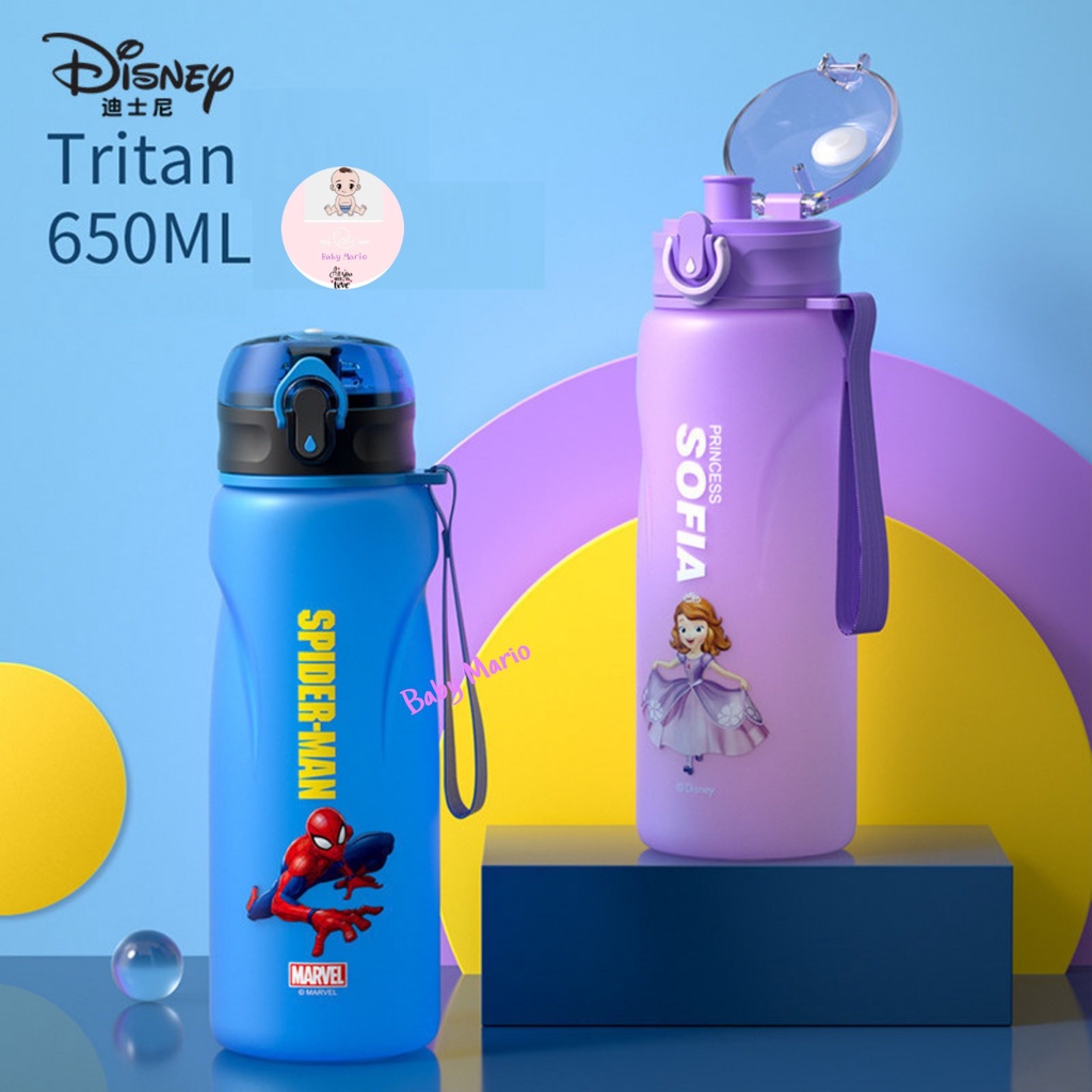 Disney Marvel Spiderman Captain Sofia Disney Kids Water Bottle / Drinking Bottle Tritan 650ml ...
