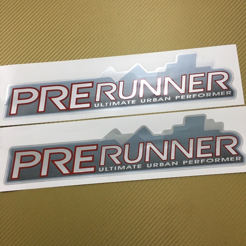 PRERUNNER Stickers Attached To The Rear Of The Truck TOYOTA vigo Model ...