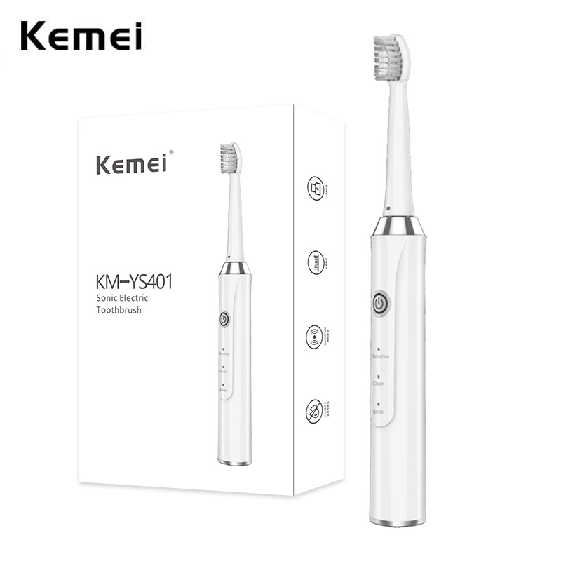 Kemei Sonic Tooth Brush Adult Automatic Electric Toothbrush USB ...