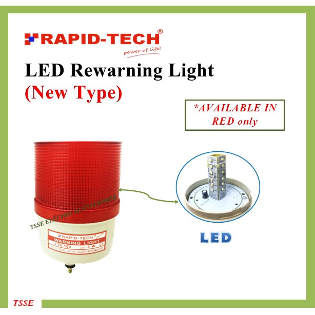 LTE-100 Ac240v LED Car Revolving Warning Light Traffic Round Flashlight ...