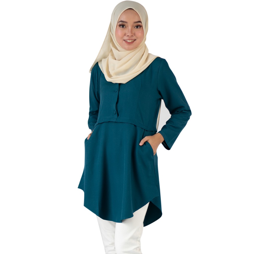 AZYA Amisya Long Blouse | Ready Stock Malaysia | Shopee Malaysia