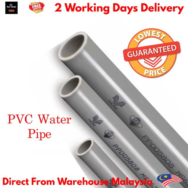 BBB PVC Pipe Air PVC Kelabu PVC Water Pipe 1/2 15MM 3/4, 52% OFF