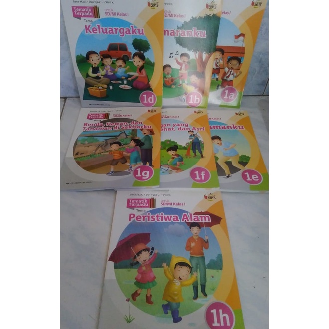 ORIGINAL INTEGRATED THEMATIC BOOK Class 1a 1b 1c 1d 1e 1f 1g 1h SD and ...