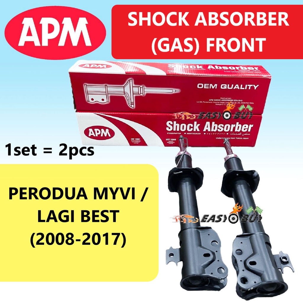 ORIGINAL APM FRONT SET SHOCK ABSORBER ( GAS ) - PERODUA MYVI / MYVI ...