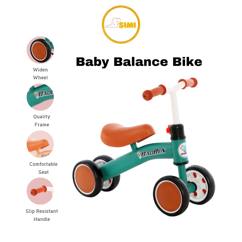SIMI Baby Balance Bike Walker Bicycle Push Car for kids Kereta Mainan Boleh Duduk Naik Basikal ...