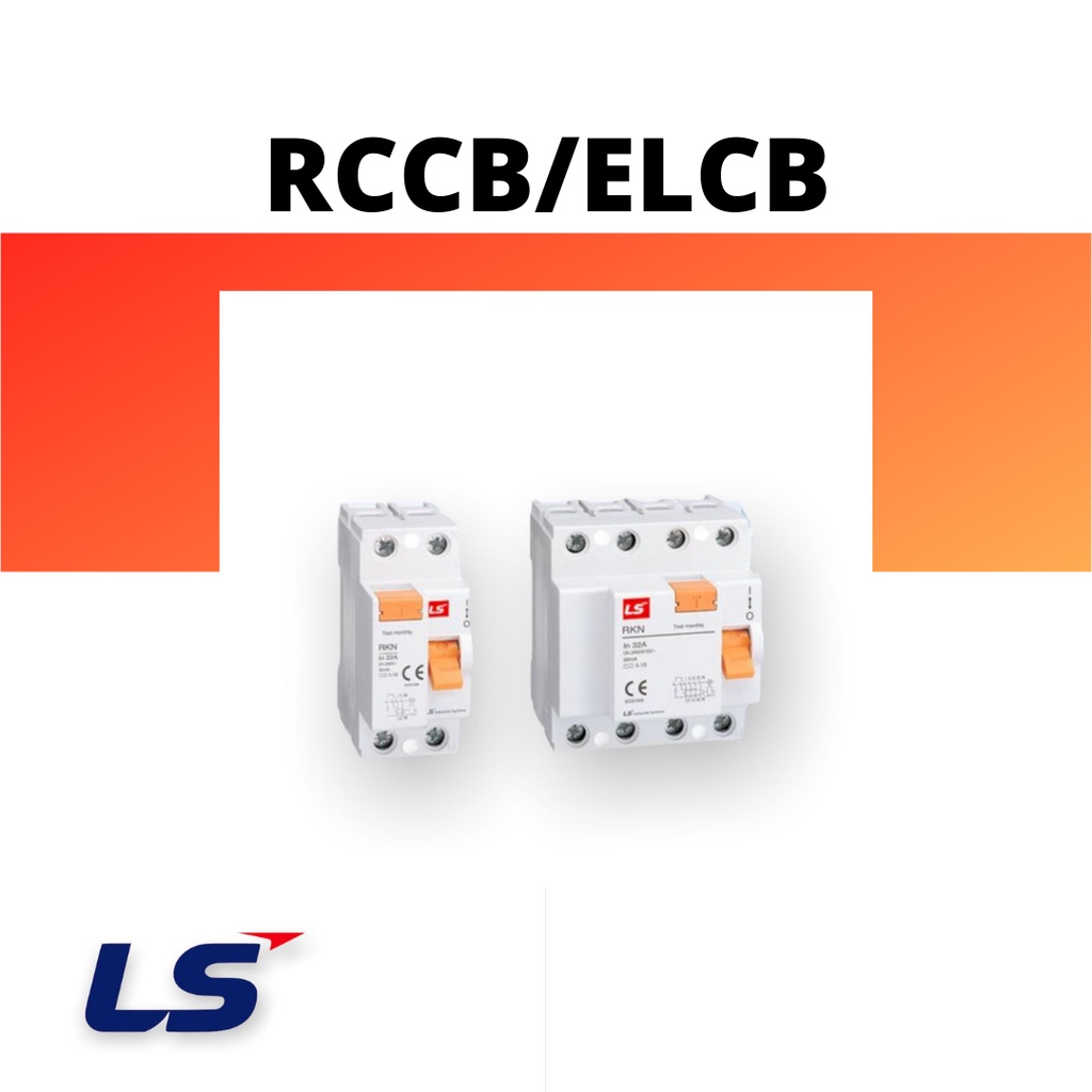 LS RCCB ELCB 40A 63A 2POLES 4POLES Earth Leakage Circuit Breaker ...