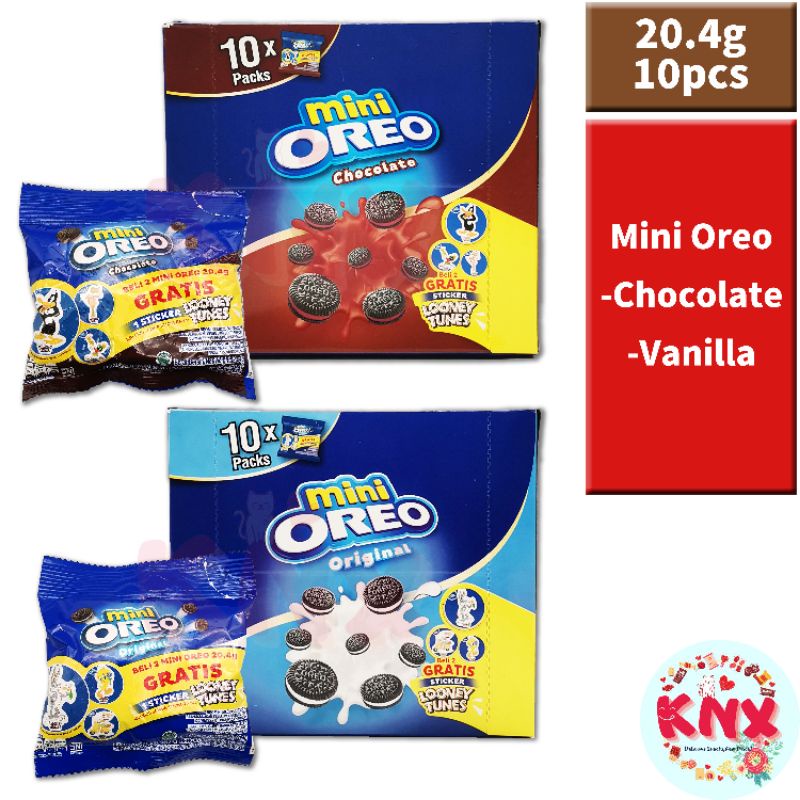Mini Oreo Pack 10pcs (Vanilla, Chocolate) | Shopee Malaysia