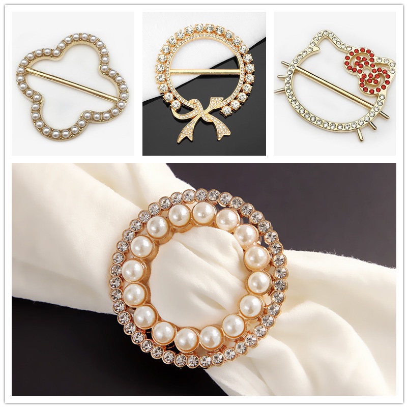 Silk Scarf Buckle Clothes Corner Buckle Multifunctional Shawl Clothes ...