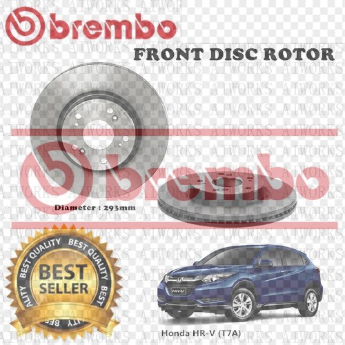 BREMBO Honda HRV HR-V Front Rear Brake Disc Rotor | Shopee Malaysia