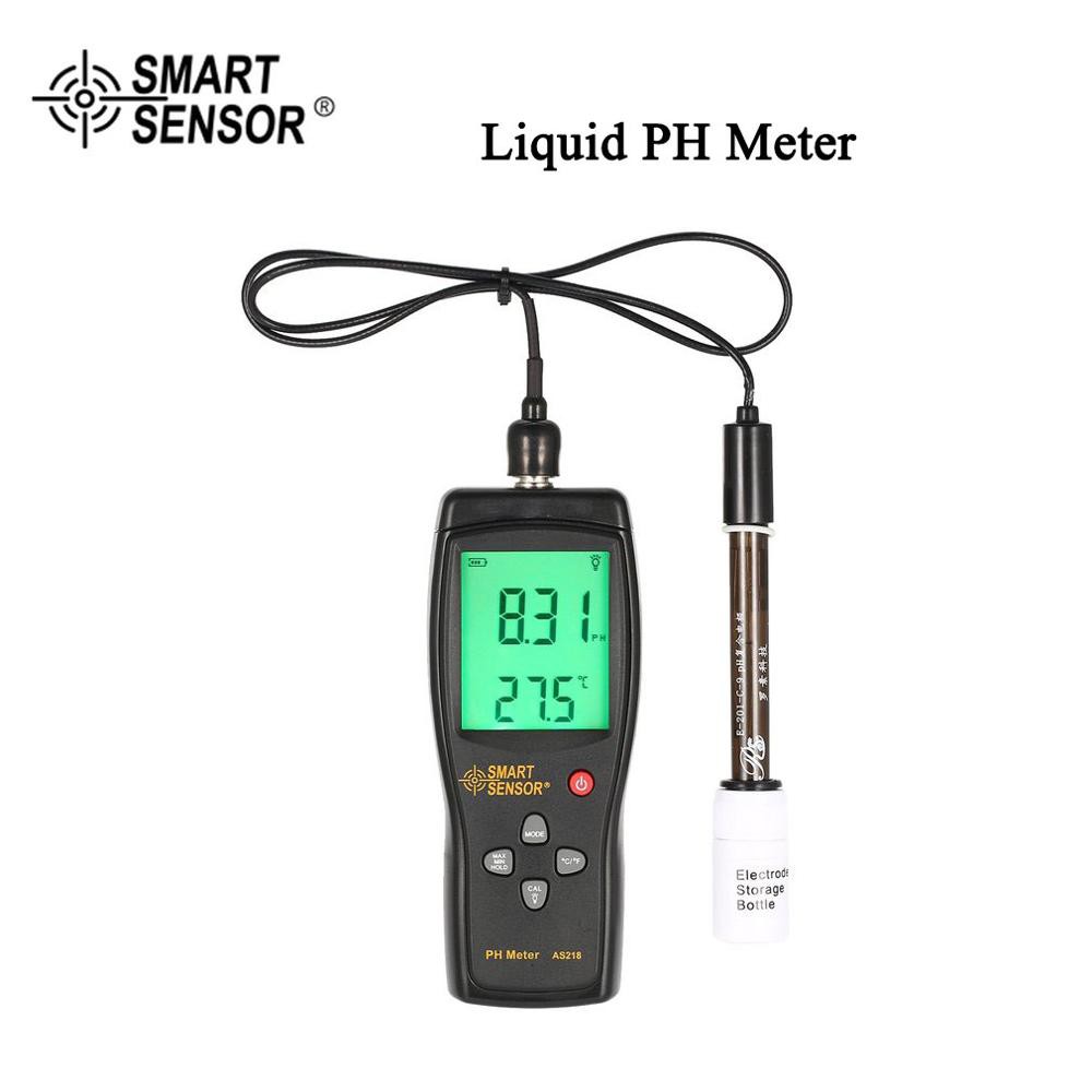 Smart Sensor AS218 Digital PH Meter Range 0.00~14.00pH Soil PH Tester ...