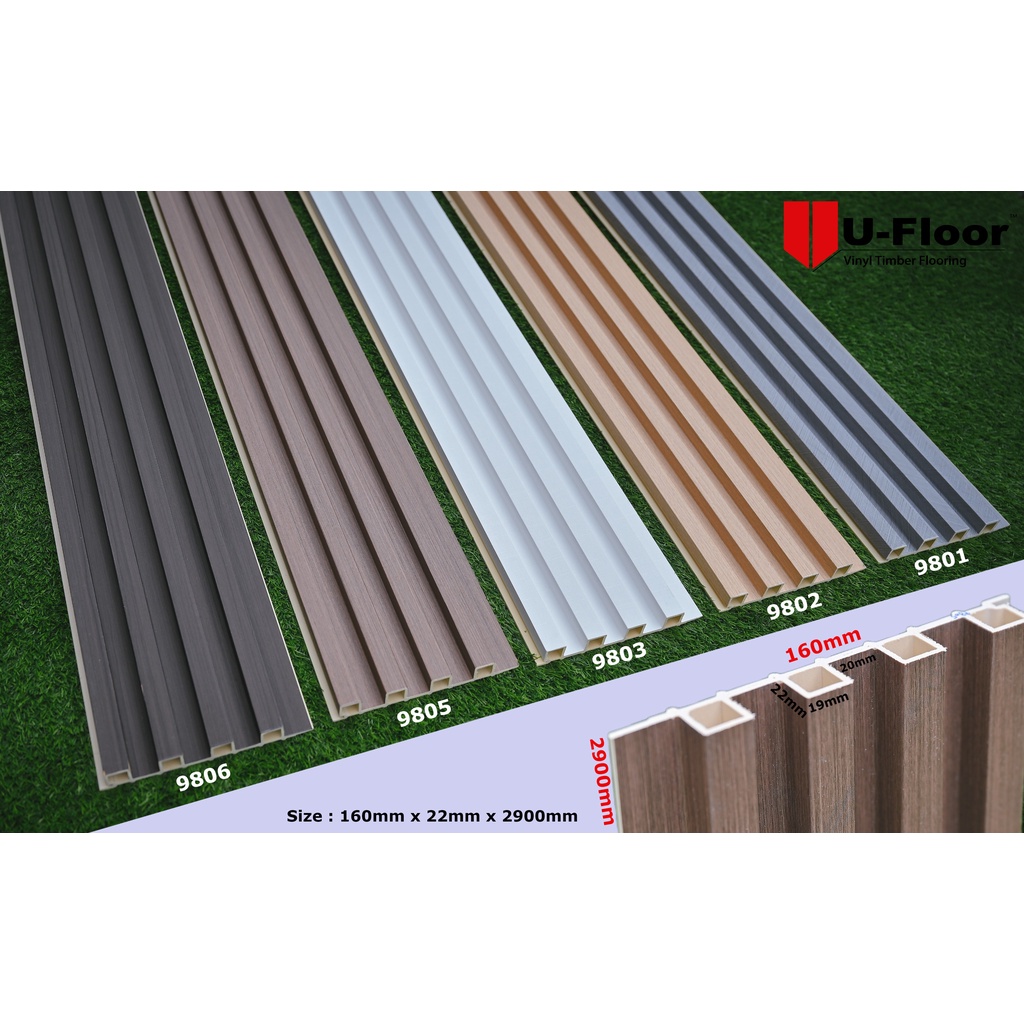 Fluted Wall Panel - WPC Wall Panel - Ceiling Panel | Shopee Malaysia
