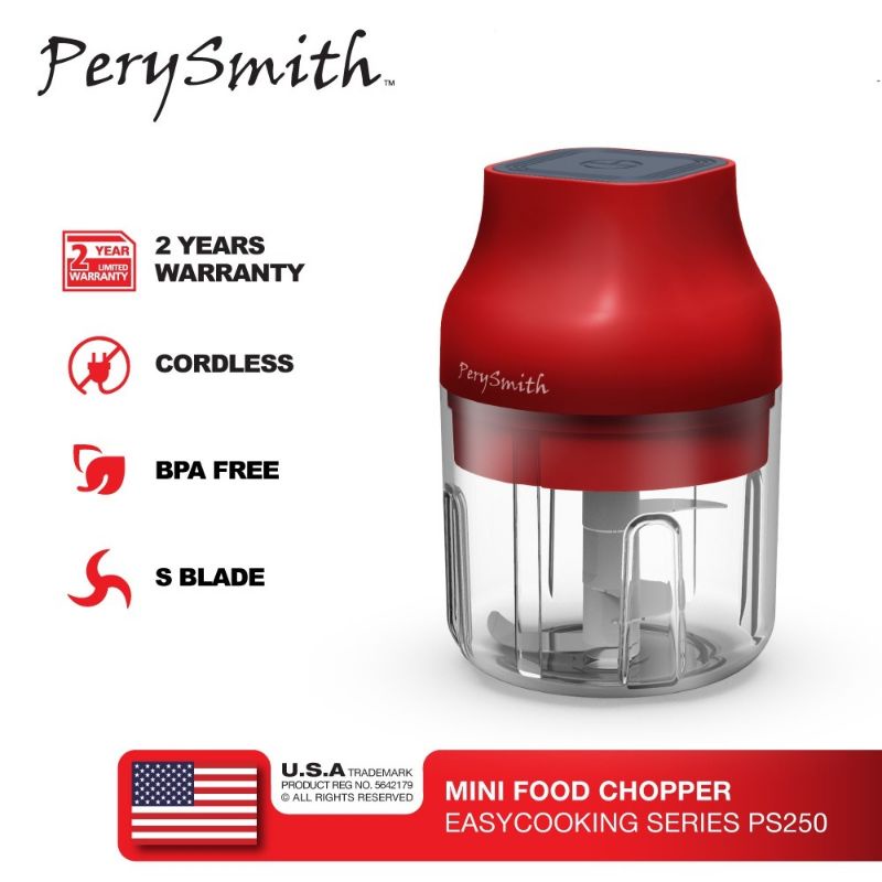 PerySmith Mini Food Chopper Series PS250 (Cordless) | Shopee Malaysia