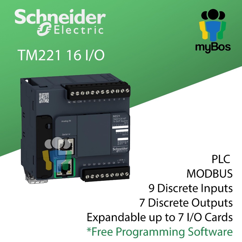 Schneider M221 / TM221 PLC Programmable Logic Controller TM221C16R ...