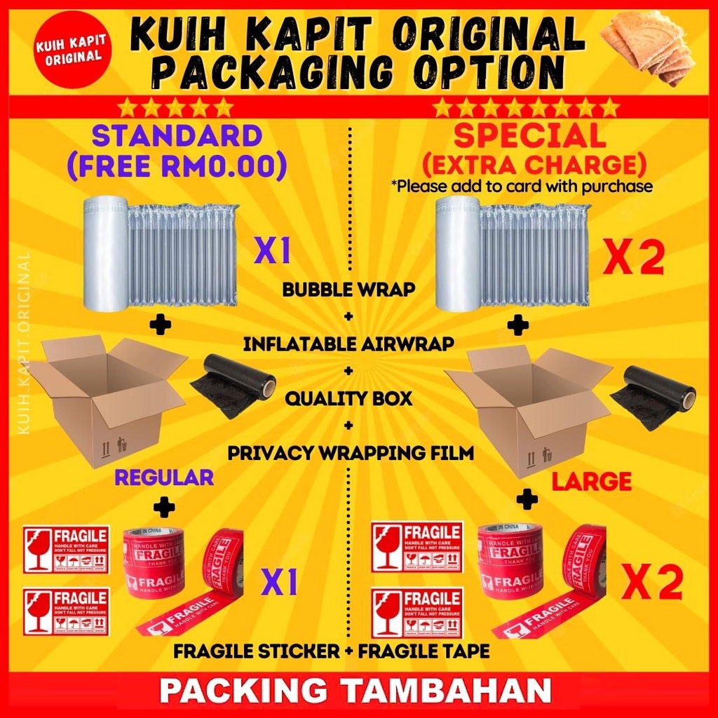 🍪[𝟰 𝗕𝗔𝗟𝗔𝗡𝗚 𝗕𝗢𝗥𝗢𝗡𝗚] Kuih Kapit Original - Biskut Sepit Love Letter Sapit ...