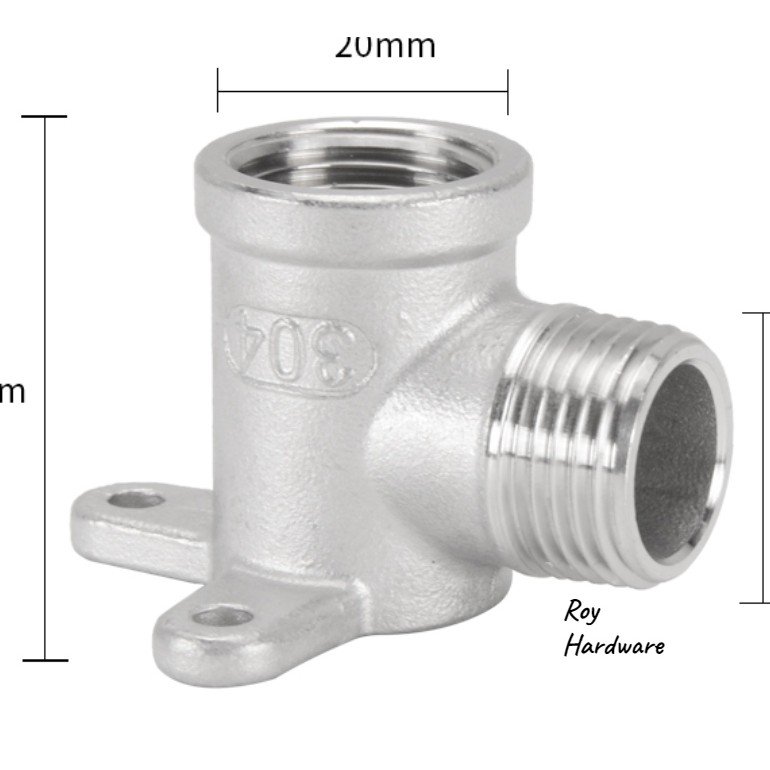 Stainless Steel 304 DN15 1/2''inch inci Elbow Socket Nipple Tee Union holder End cap Plug Paip ...