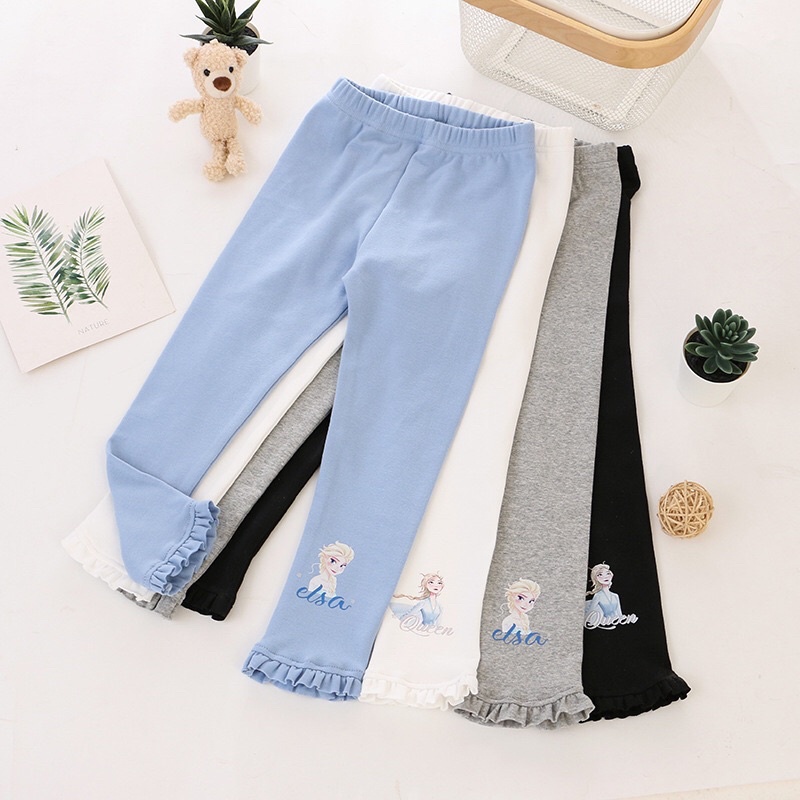 [READY STOCK] Good Quality Children Legging Girls Elsa Snow White Ariel ...