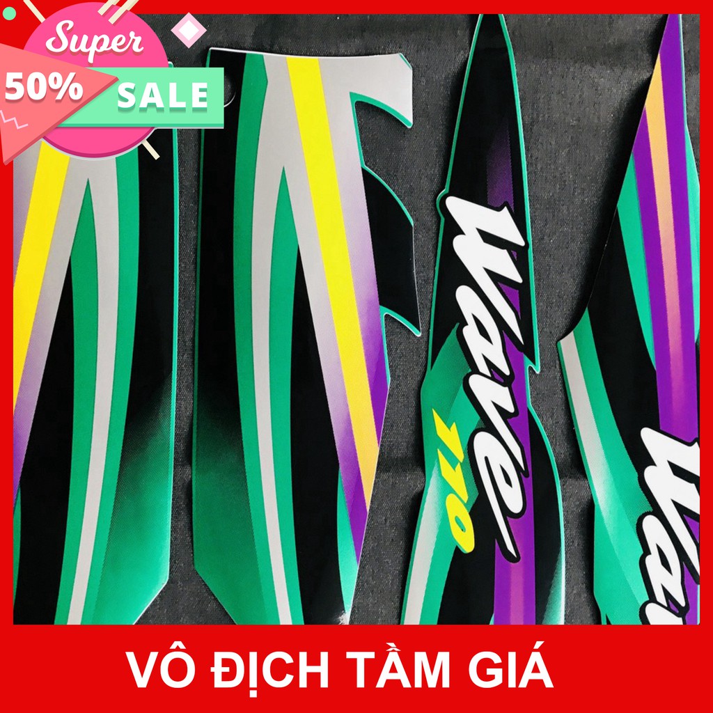 [ORIGINAL Price] WHOLE SET OF 3-LAYER THAI MOTORCYCLE STICKERS WAVE ...